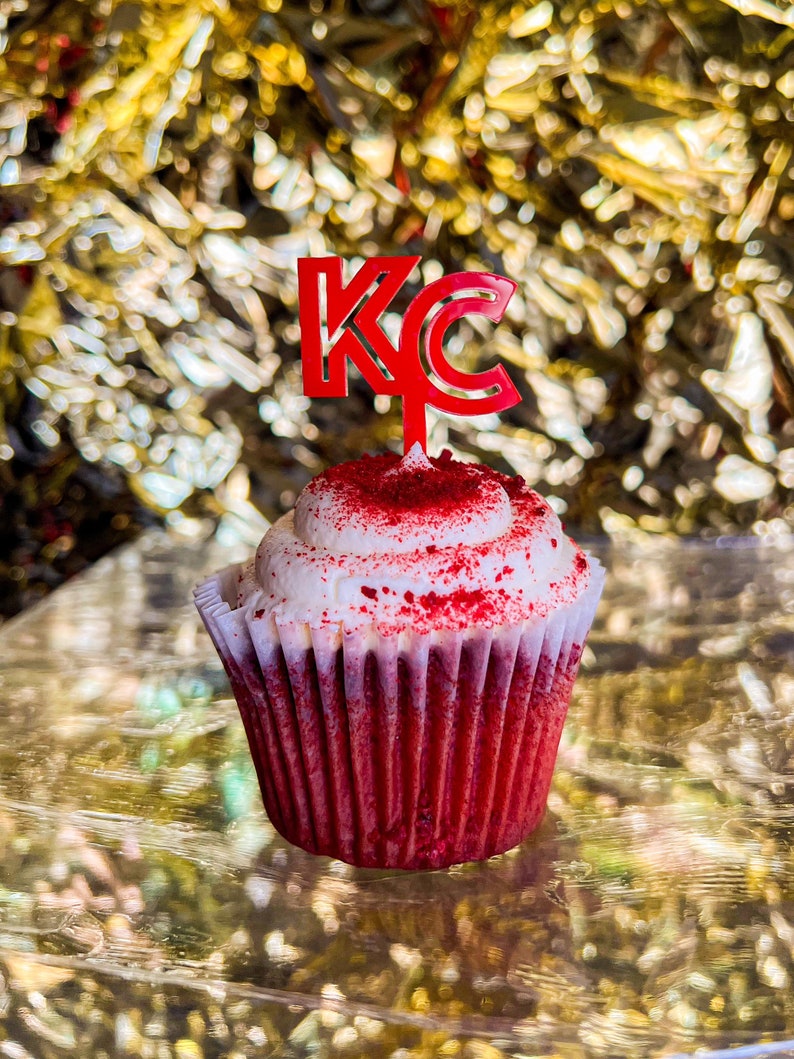 KC Cupcake Topper Chiefs Food Picks KC Charcuterie Picks Chiefs Party ...