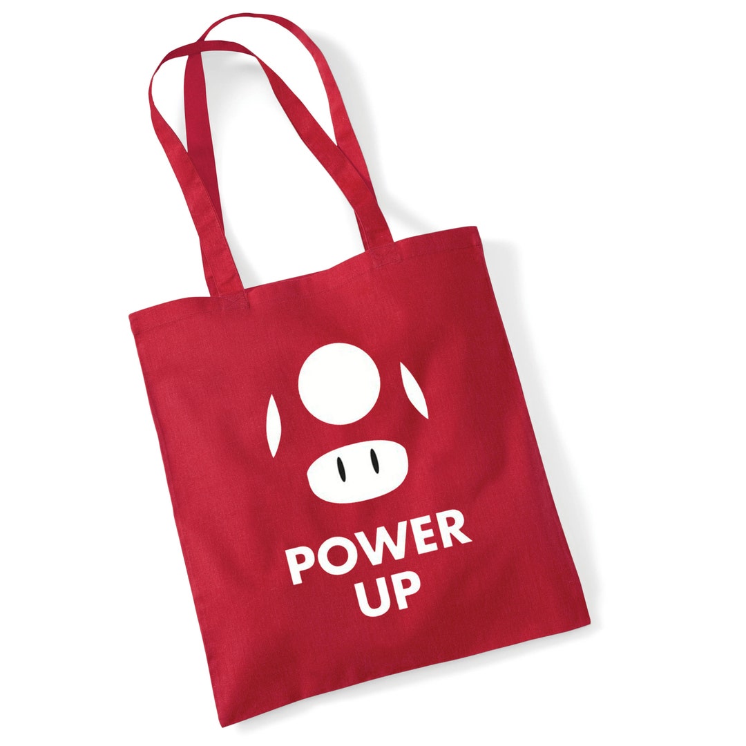 POWER UP Mushroom - Tote Bag - Etsy
