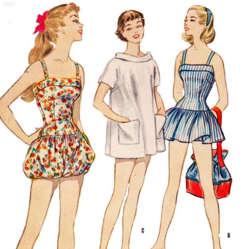 1950s Bathing Suit - Etsy