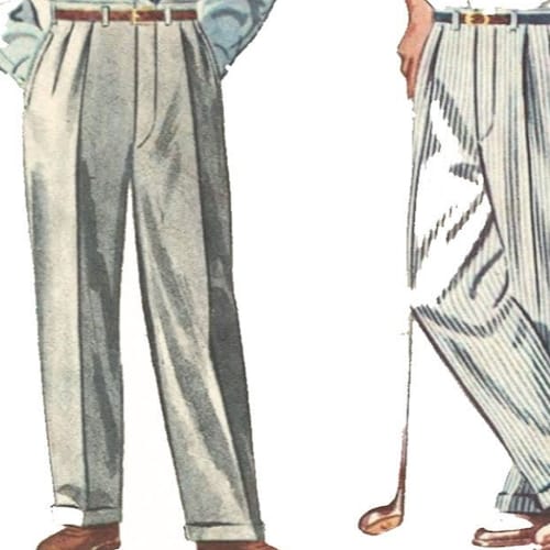 PDF Vintage 1950's Sewing Pattern: Men's Slacks - Etsy UK