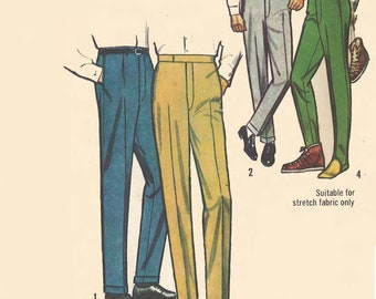 Vintage 1950's 1960's Sewing Pattern: Men's | Etsy