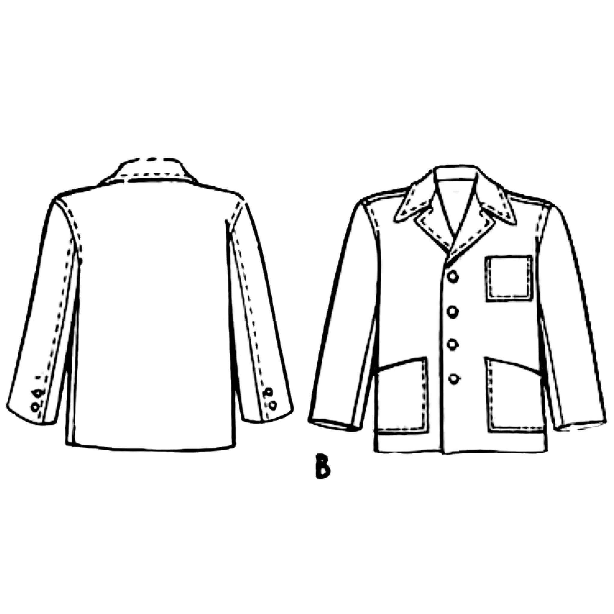 Vintage 1940's Sewing Pattern: Men's Sports Jacket - Various Sizes ...