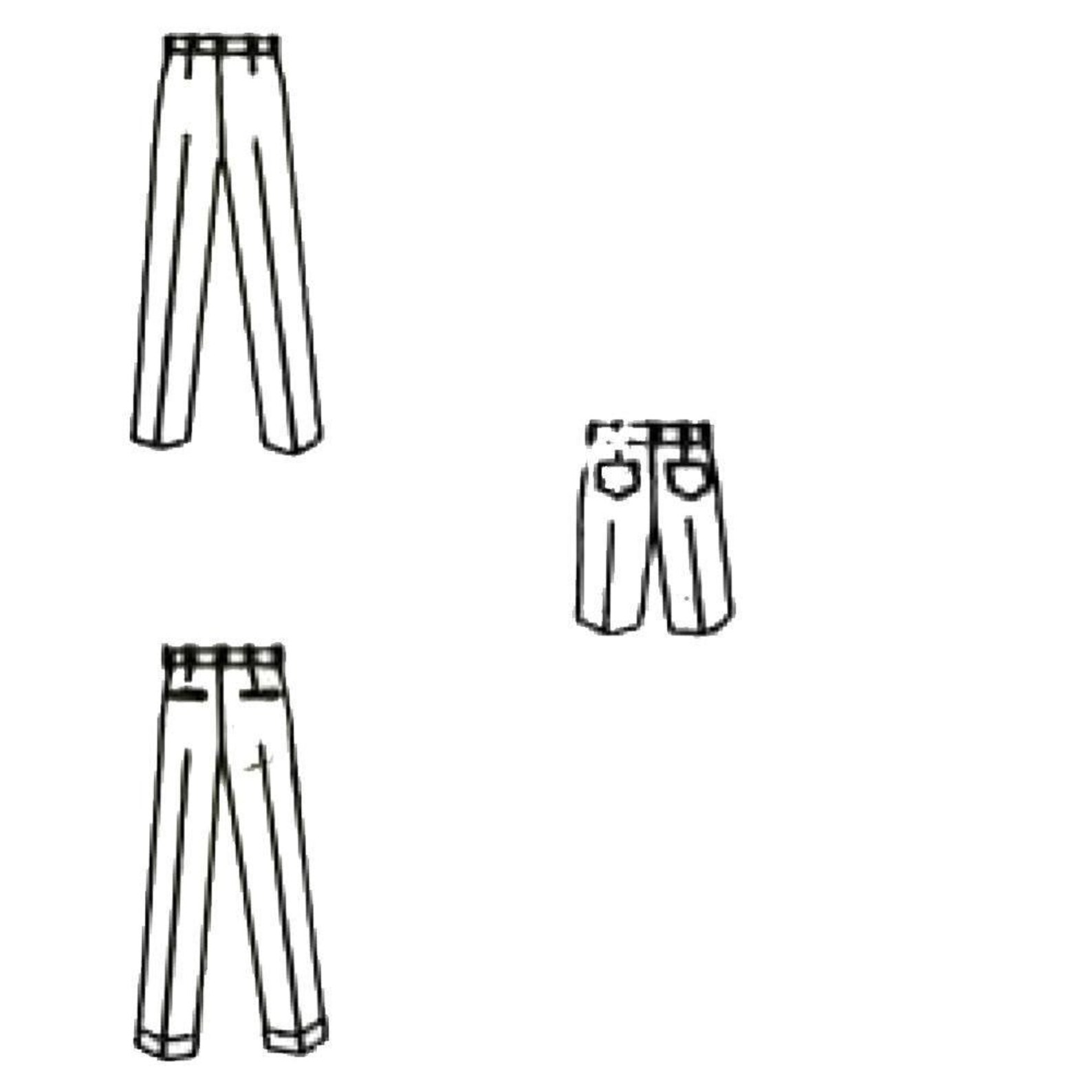 Vintage 1960's Pattern - Men's Slim Leg Trousers, MOD Pants, Trousers ...