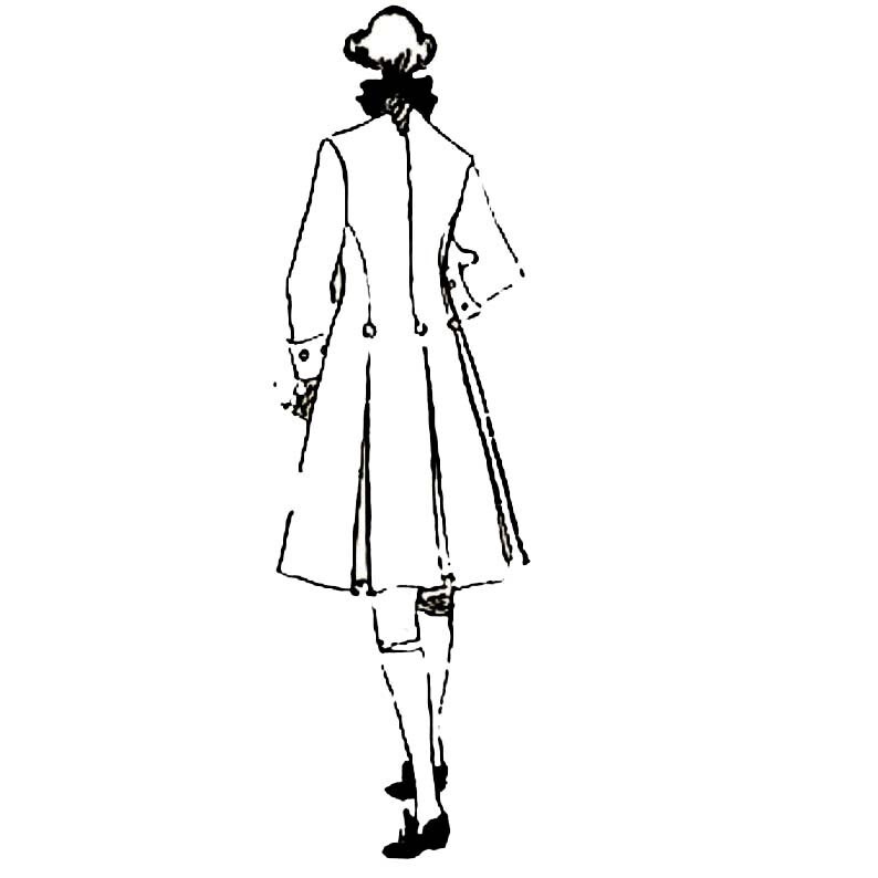 Vintage Sewing Pattern: Men's 1700's Breeches Coat - Etsy