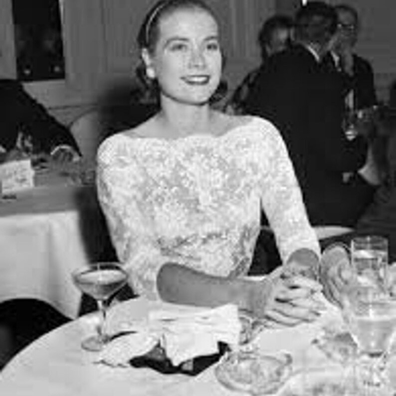 1950s Grace Kelly Style Wedding Dress Sewing Pattern: Bust 36”(92cm) - Etsy