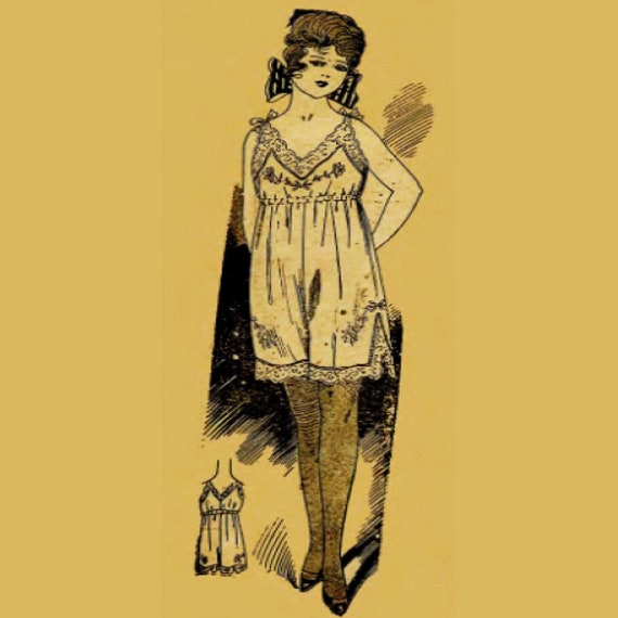 Vintage 1920's French Lingerie Pattern Pantaloon and - Etsy UK