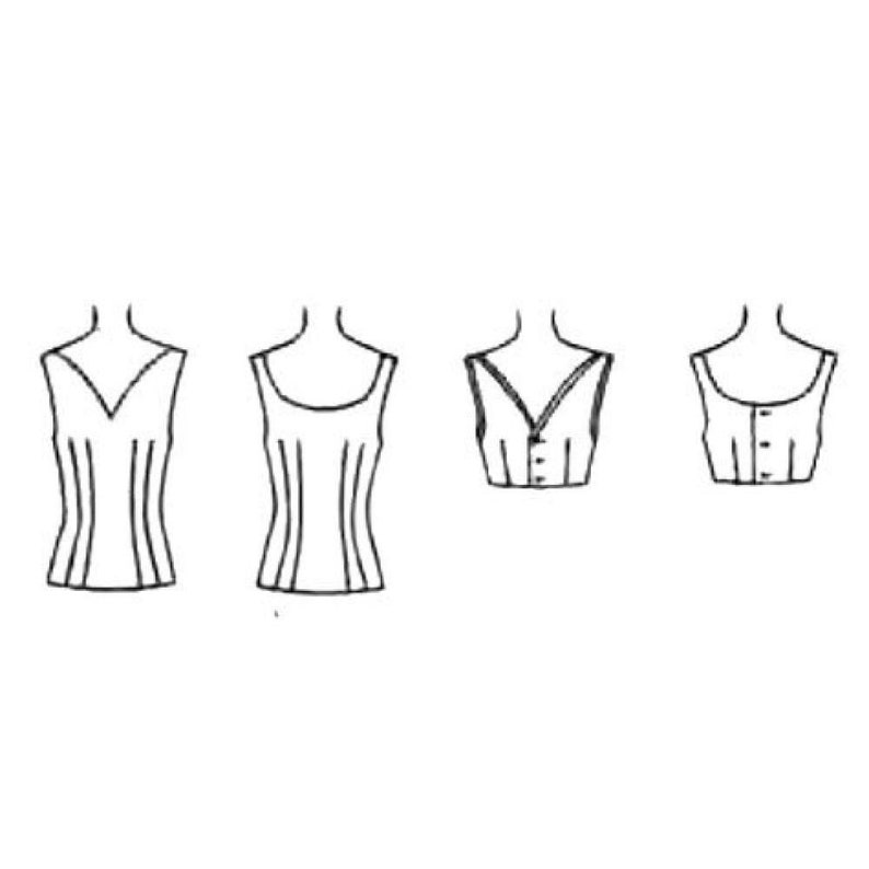 Vintage 1950s Sewing Pattern: Rockabilly Cropped Top / Bra - Multi ...