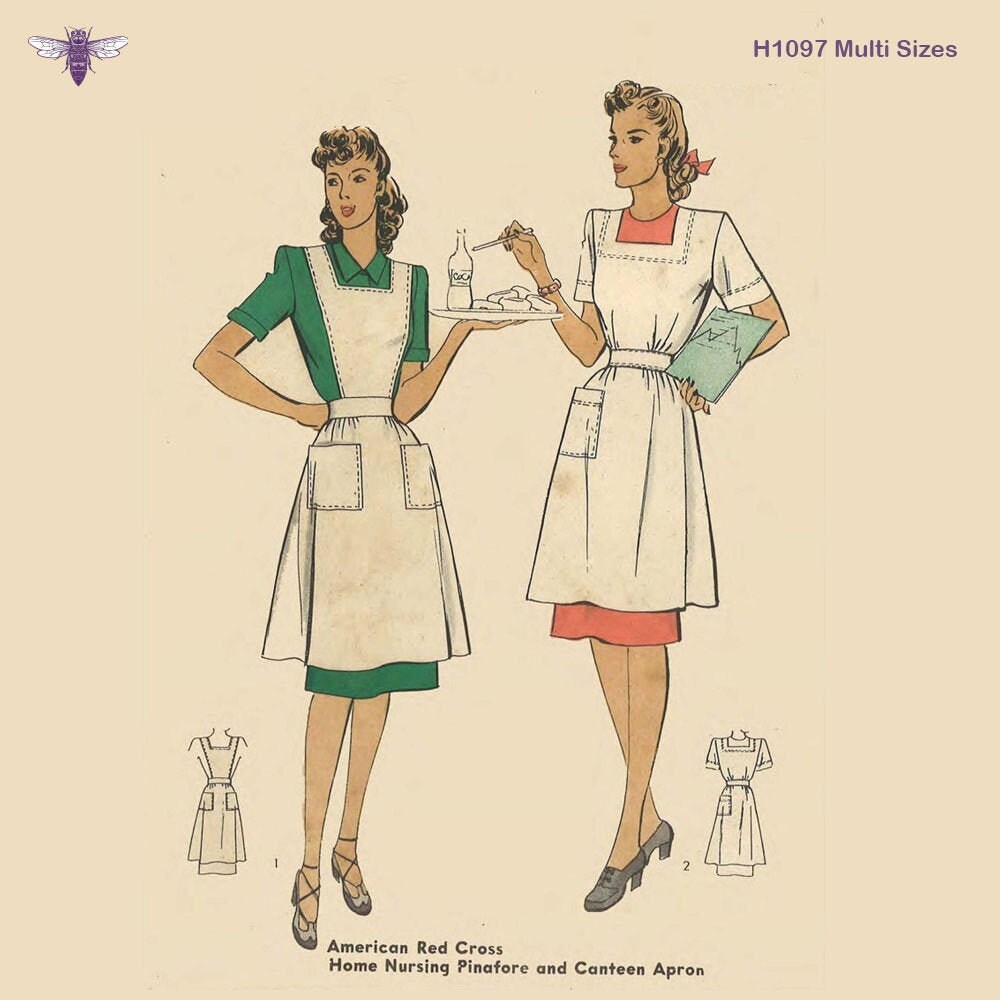 Vintage 1940's Sewing Pattern American Red Cross Nurse | Etsy