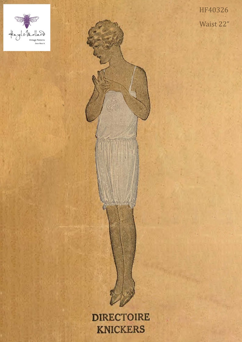 Vintage 1920's Sewing Pattern Directoire Knickers Bloomers | Etsy
