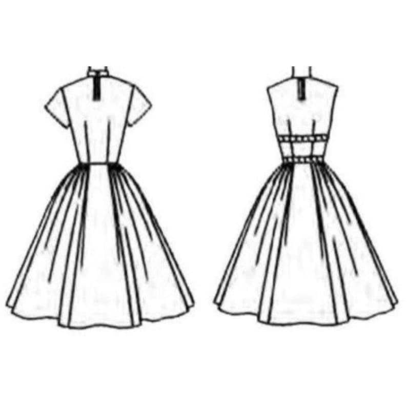 Vintage 1950's Sewing Pattern: Empire Style Dress - Bust 32” (81.3cm ...