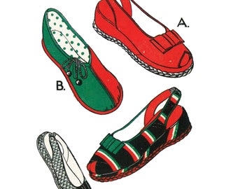 Simplicity 1940's Transfer Pattern for Felt Slippers and - Etsy