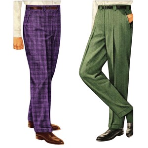 Vintage 1960's Sewing Pattern Men's Trousers Slack Pants & Shorts ...