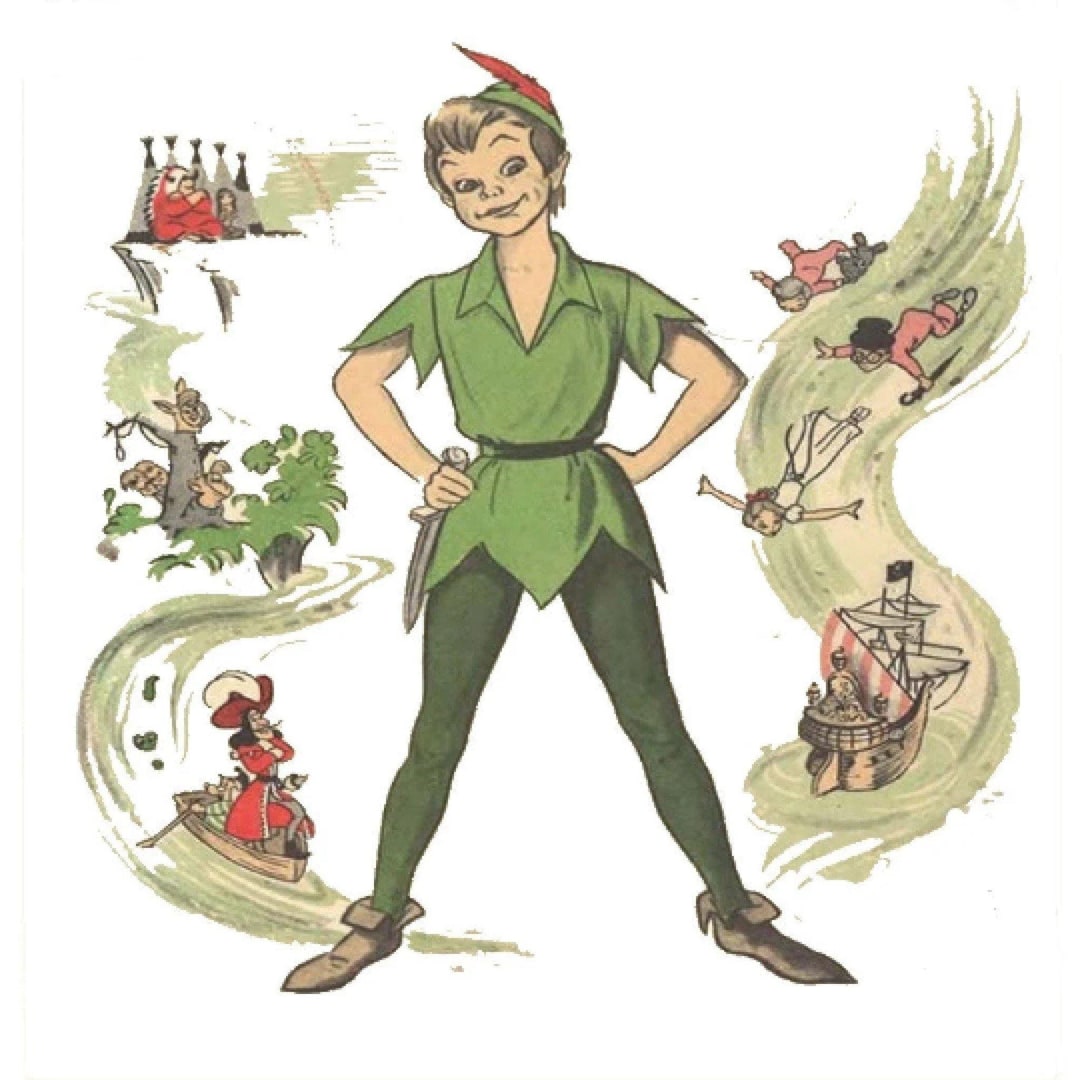 Vintage 1950's Sewing Pattern: Peter Pan Costume. Jerkin, Hat & Tights ...