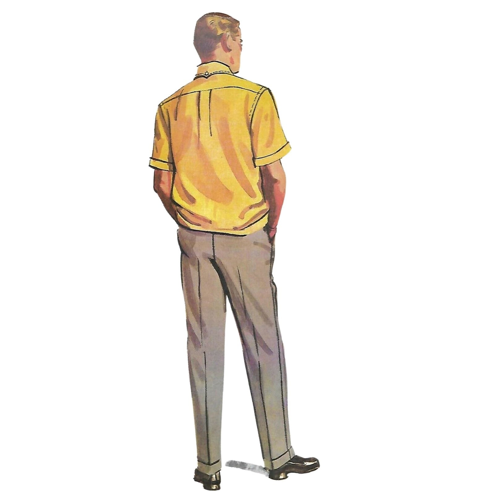 Vintage 1950's Sewing Pattern: Men's Slacks Pants - Etsy