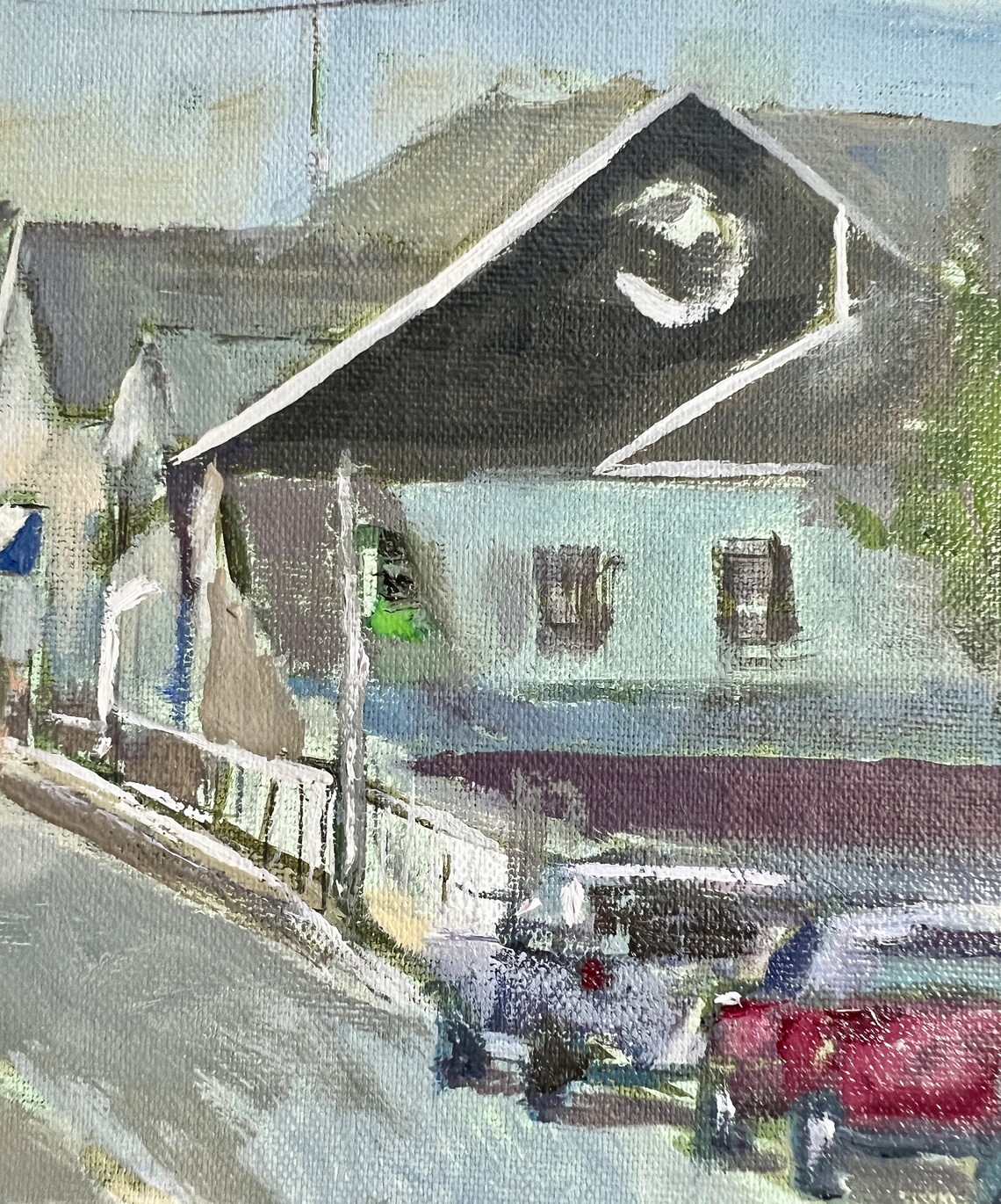 Cape Cod Painting, Original Oil Painting, Woods Hole, 6 by 12 Inches - Etsy