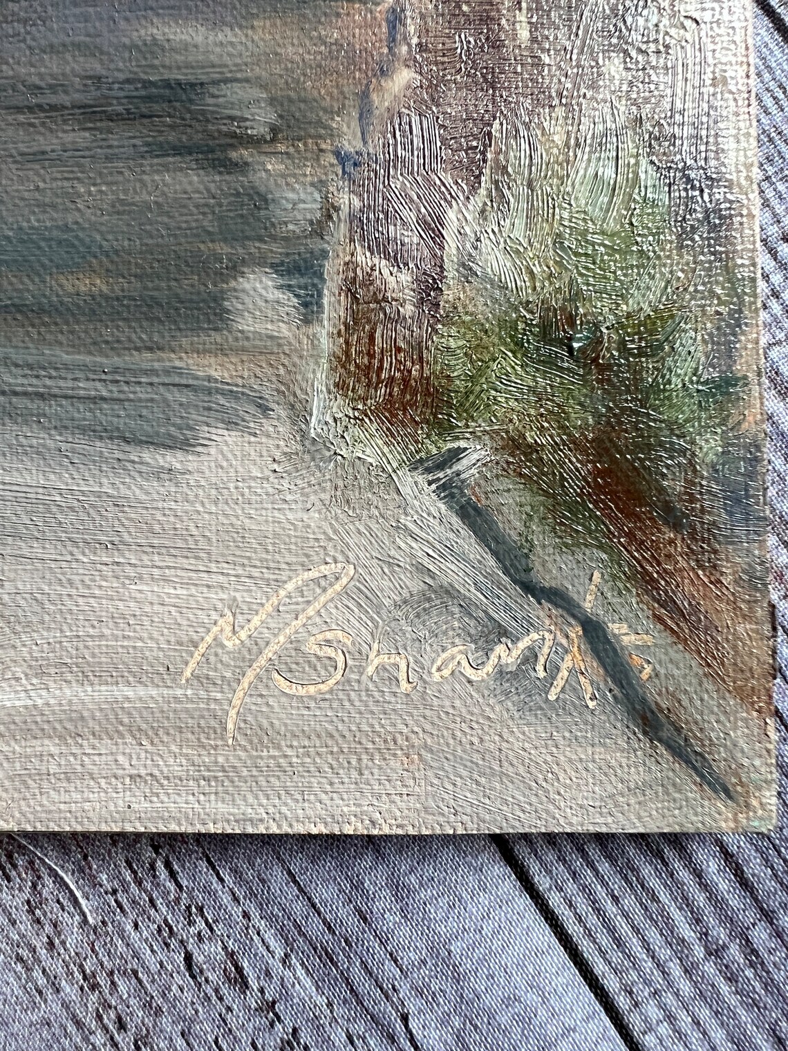 Bermuda Street Painting, Original Oil Unframed Art, Plein Air Painting ...