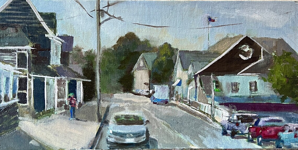 Woods Hole Painting, Original Oil Painting, Cape Cod Mass, 6 by 12 ...