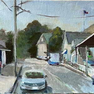 Woods Hole Painting, Original Oil Painting, Cape Cod Mass, 6 by 12 ...