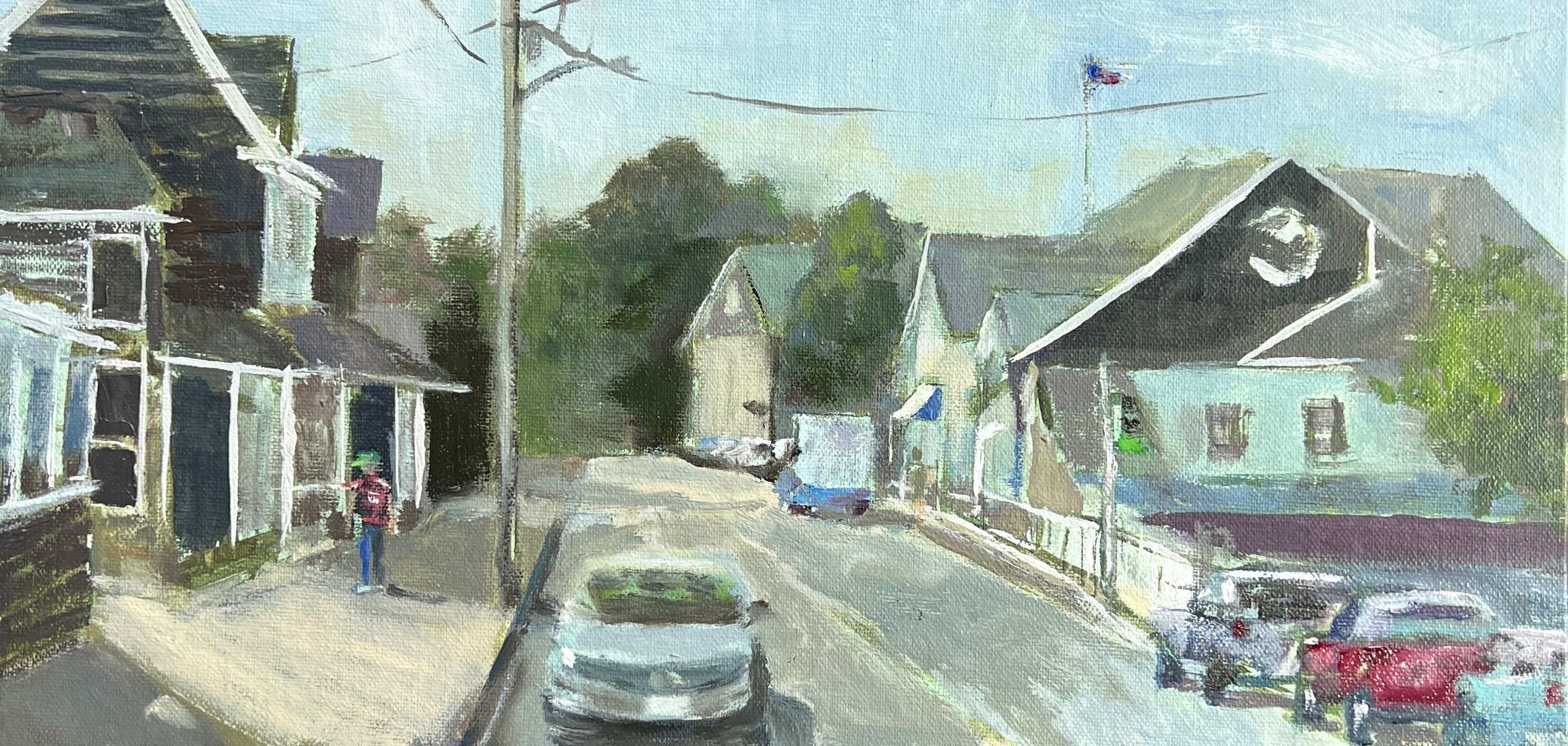Cape Cod Painting, Original Oil Painting, Woods Hole, 6 by 12 Inches - Etsy