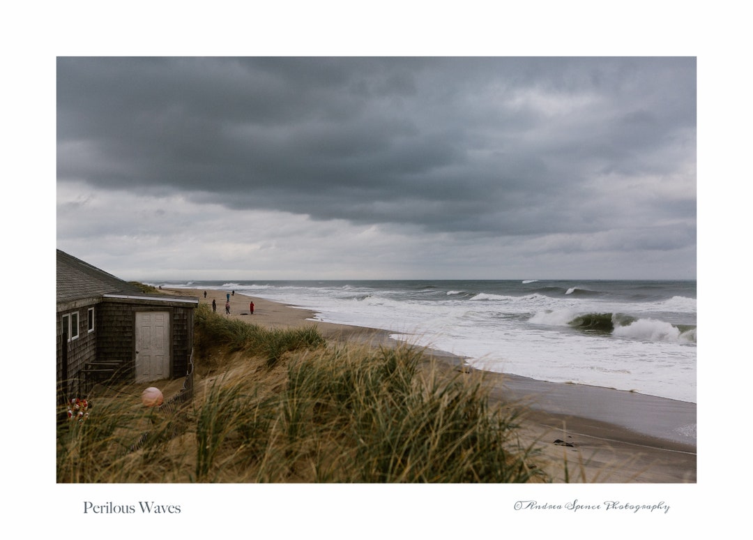 Perilous Waves. Nauset Beach. Cape Cod, Coastal Print. Ocean Artwork ...