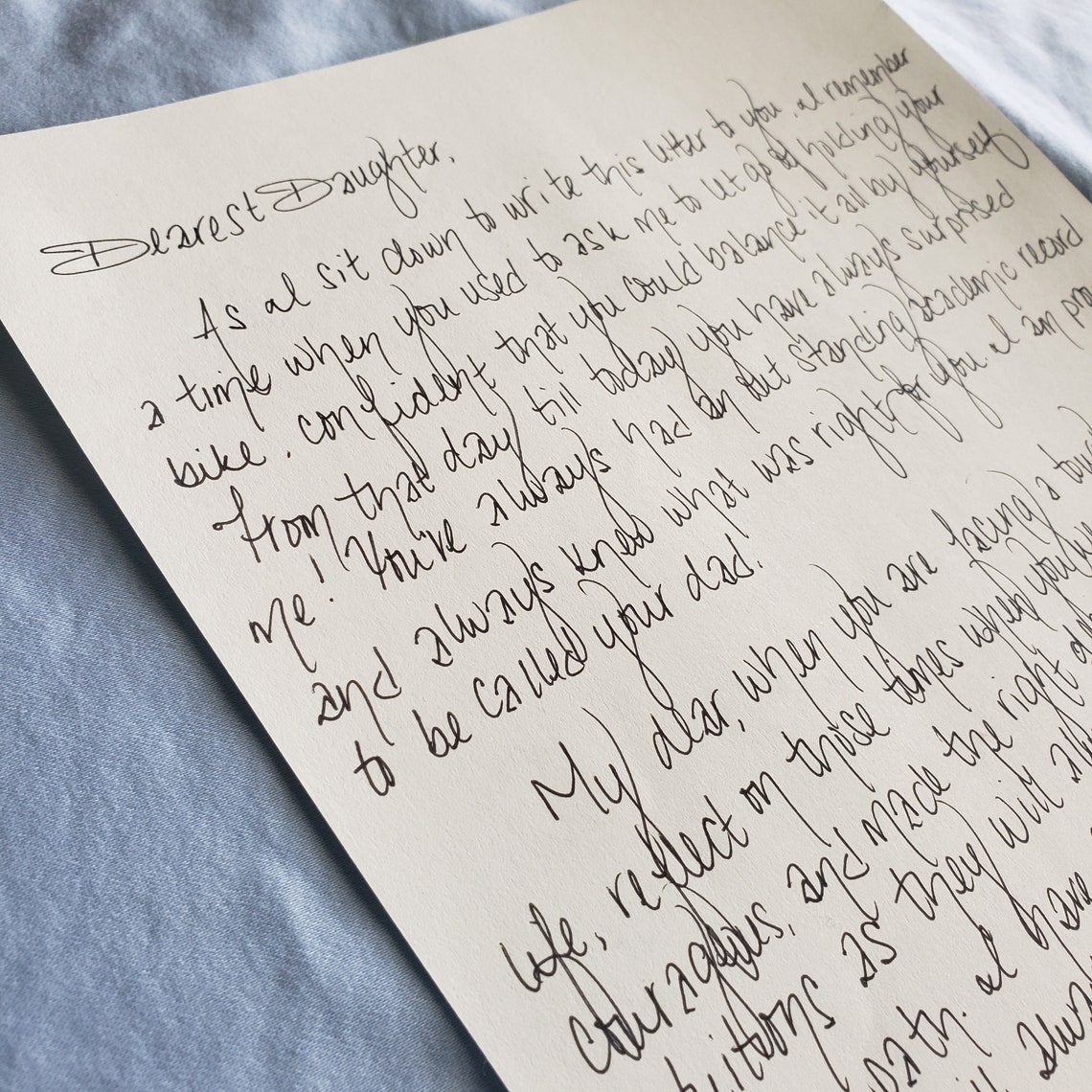 Custom Handwritten Letter Love Letter Anniversary wedding | Etsy