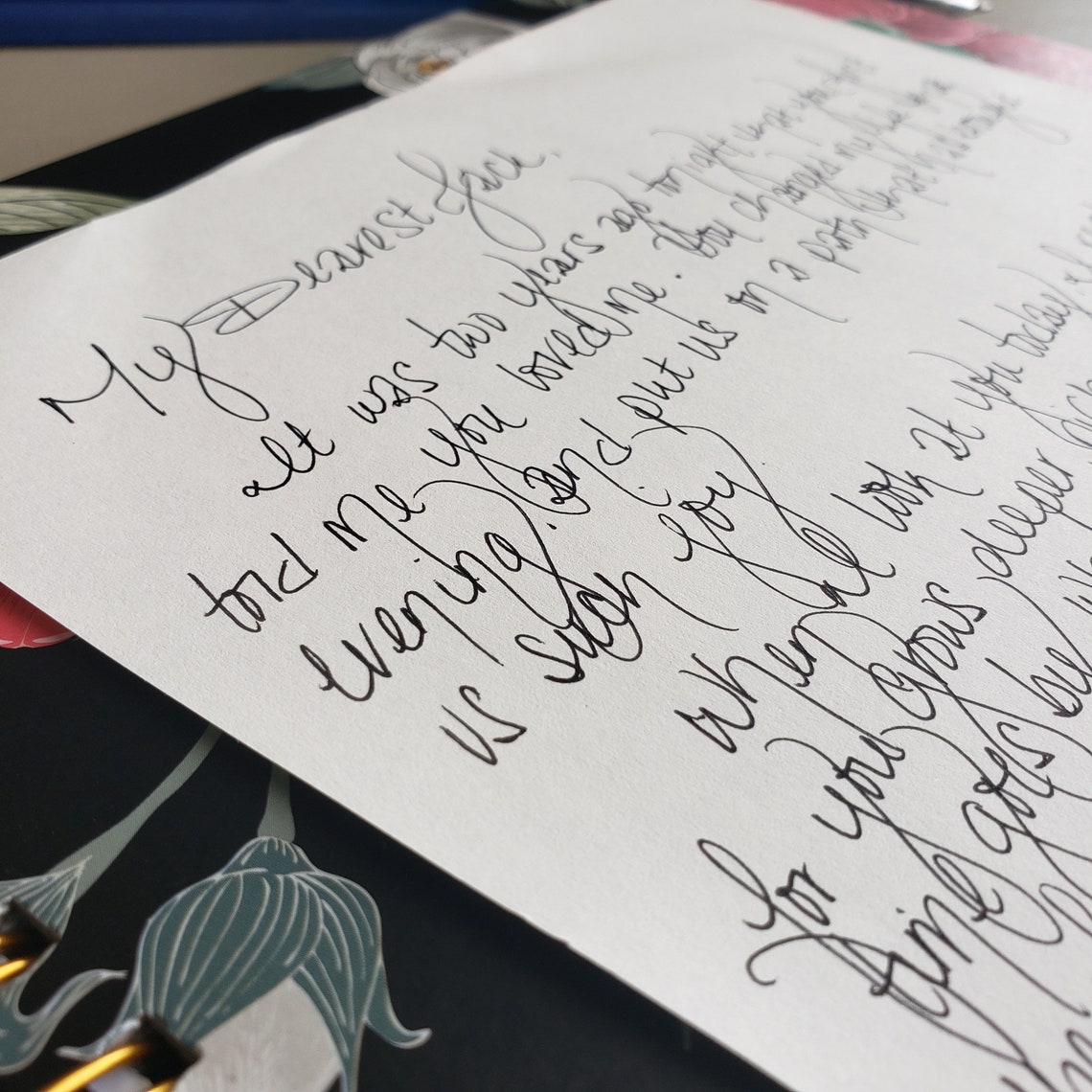 Custom Handwritten Letter Love Letter Anniversary wedding | Etsy