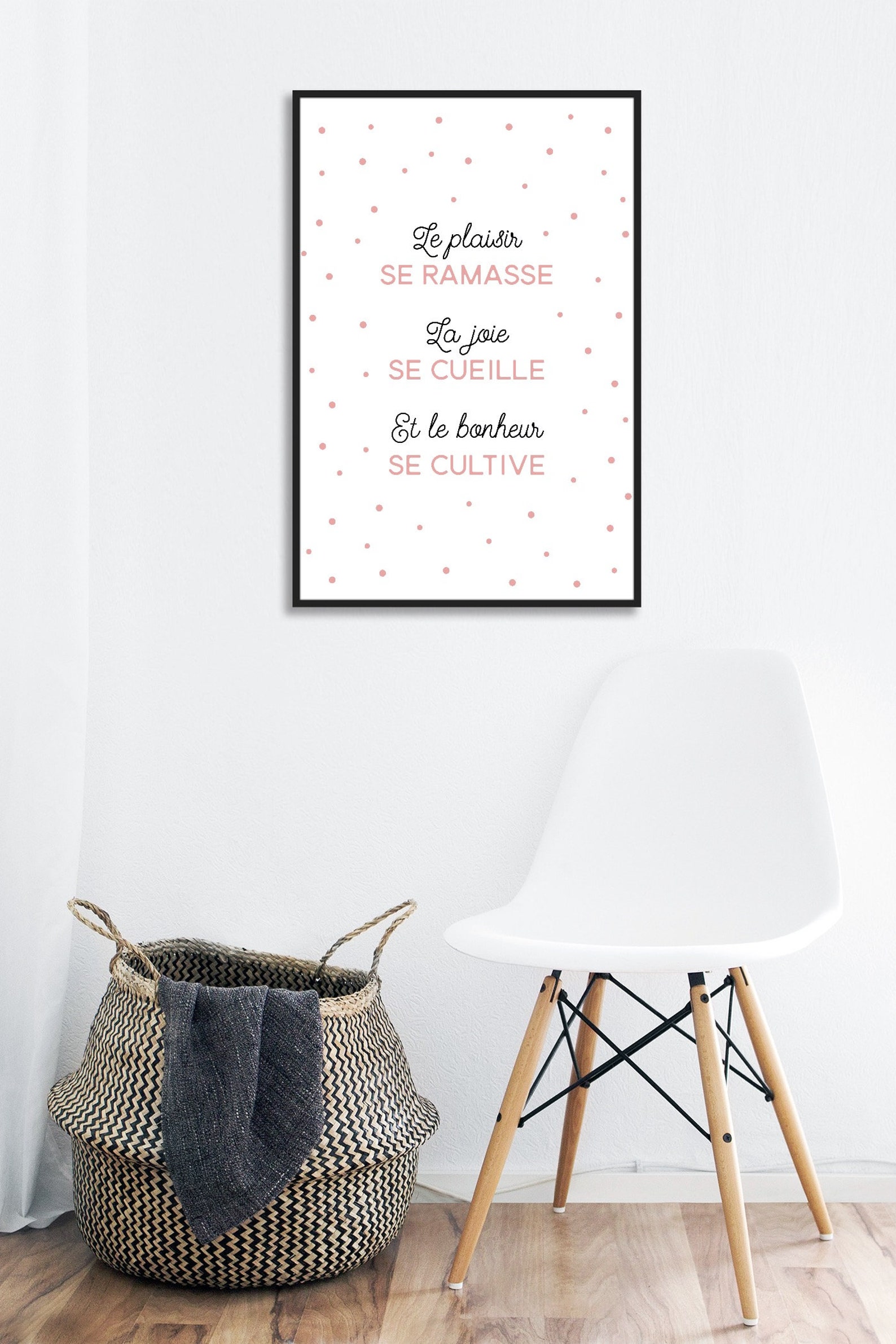 Affiche / Poster citation inspirante Le plaisir se | Etsy