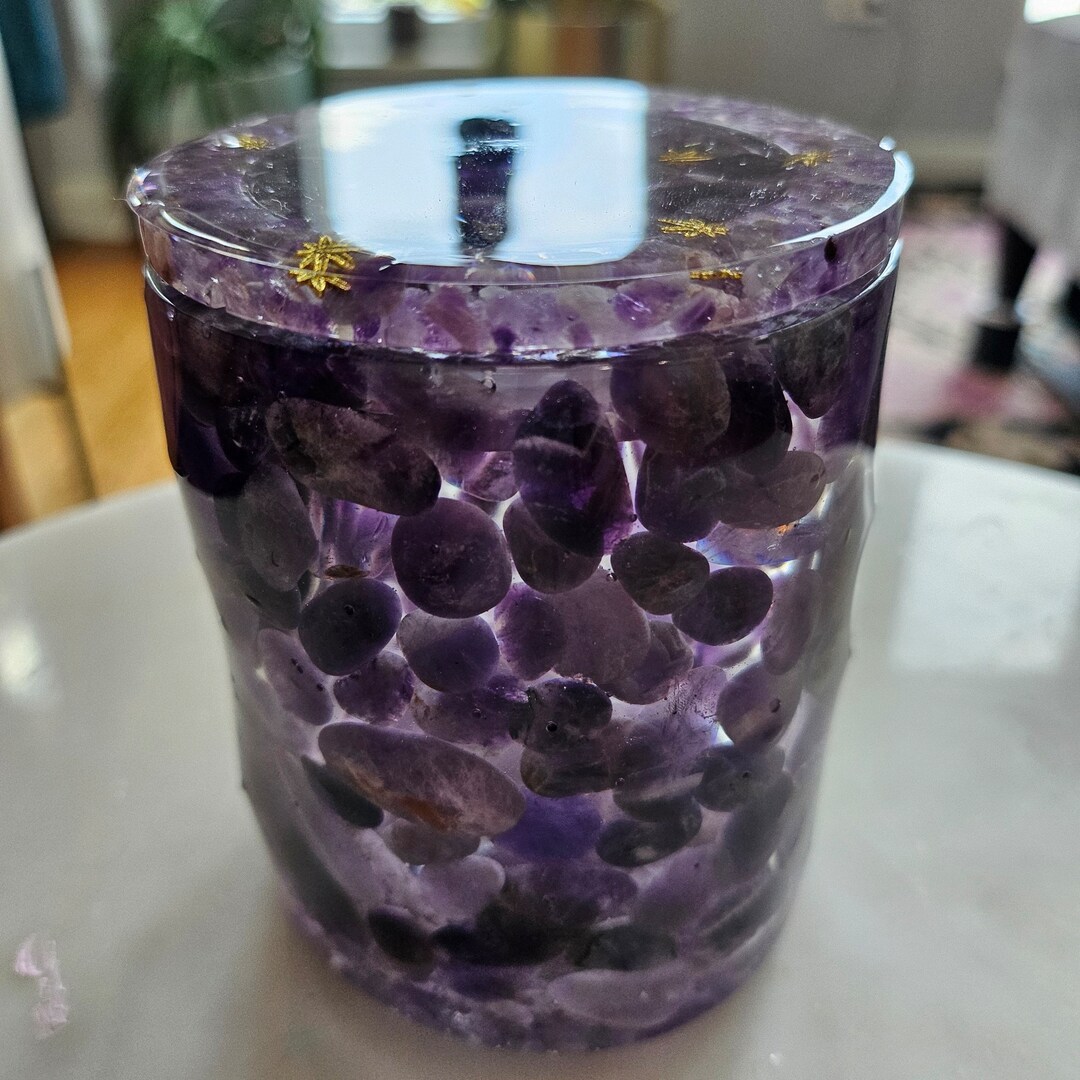 Natural Gemstone Infused Storage Container - Etsy