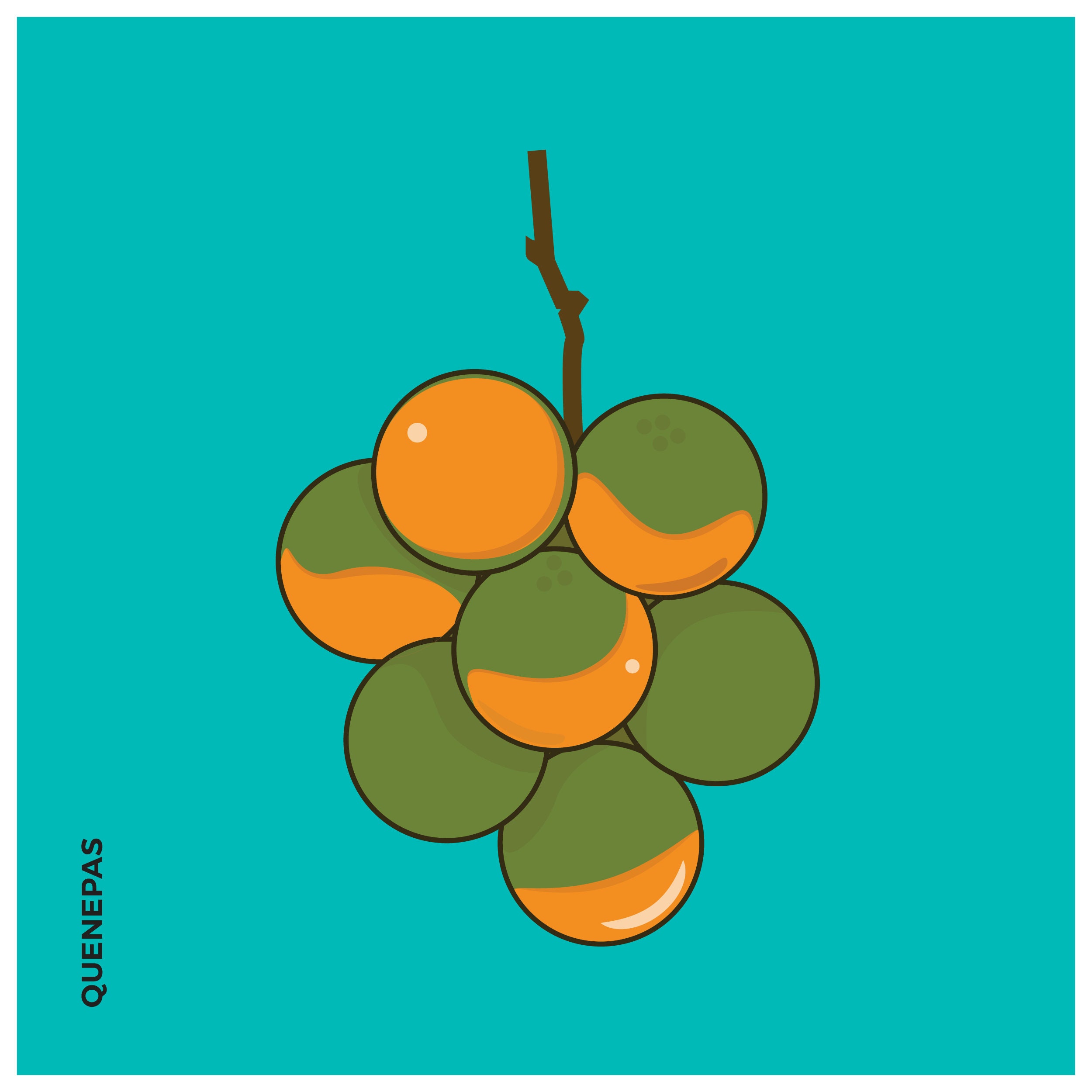 Quenepas - Boricua Food Poster - Etsy
