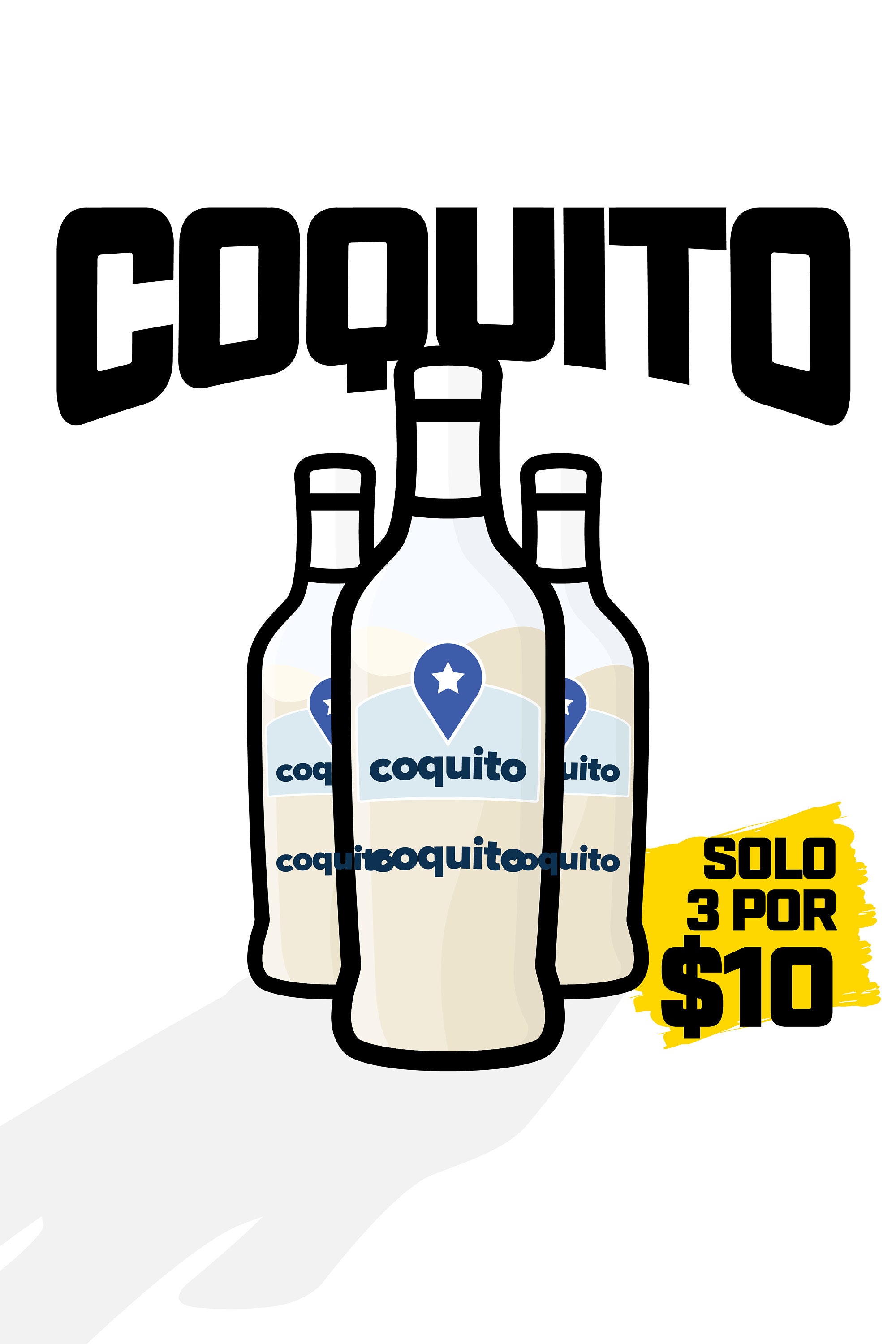 Coquito Wall Art Print Puerto Rican Egg Nog Christmas | Etsy