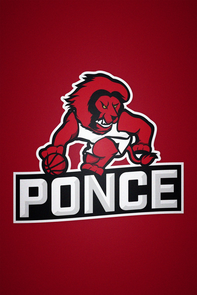 Leones De Ponce Logo Reimagined Poster - Etsy