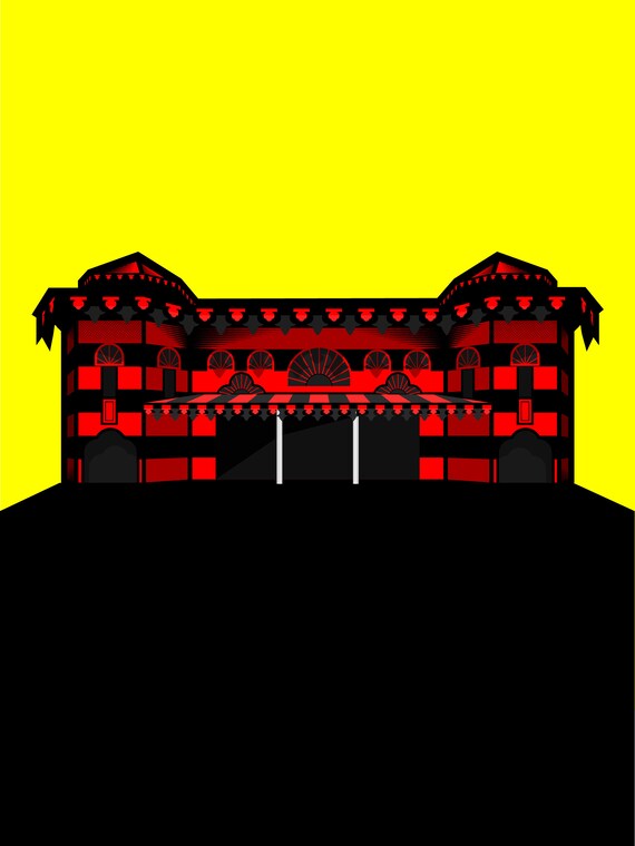 Parque De Bombas Ponce Puerto Rico Art Poster 12 x 16 | Etsy