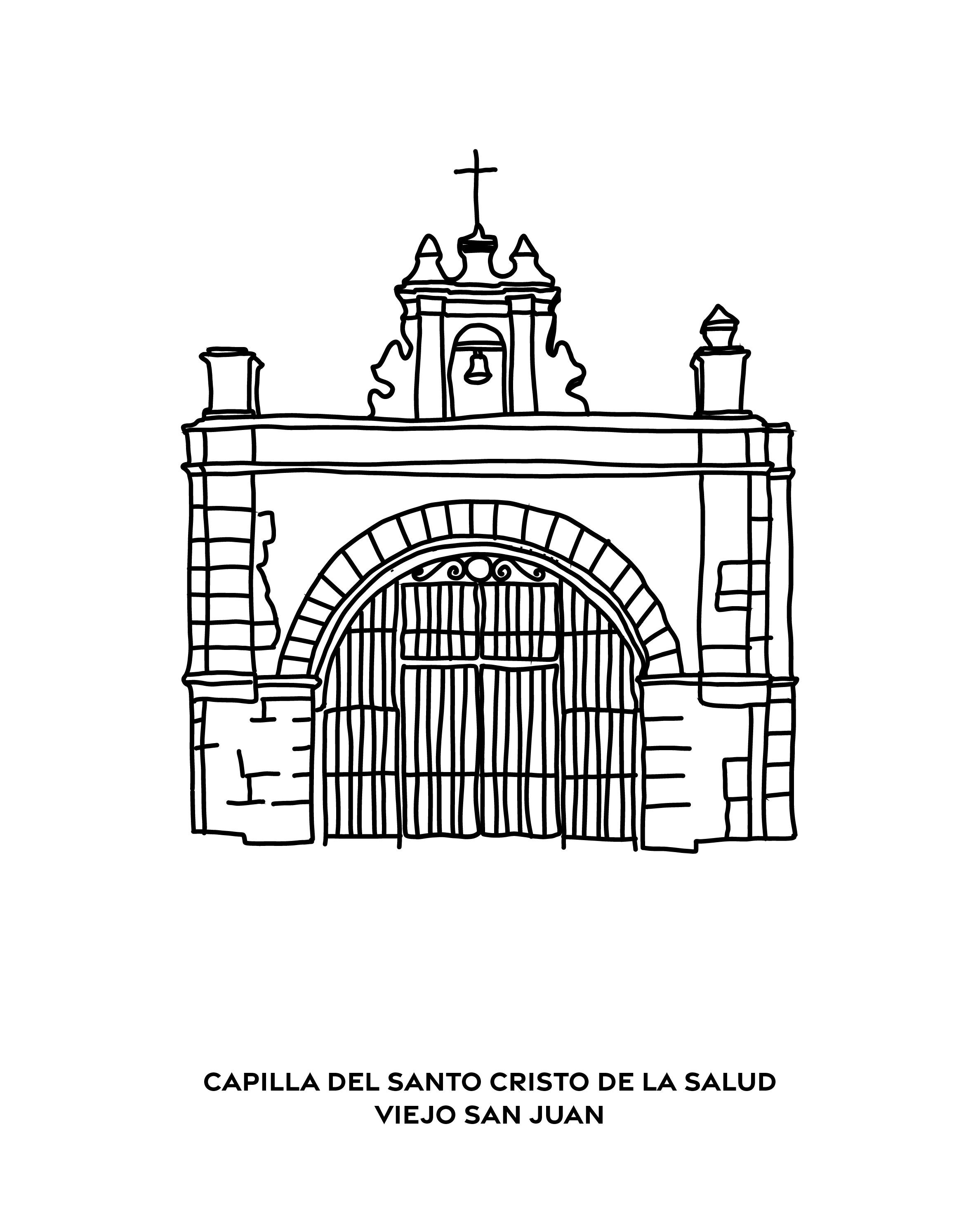 Capilla Del Santo Cristo De La Salud Viejo San Juan Doodle - Etsy Canada