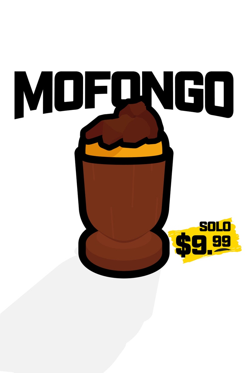 Mofongo Art Print Puerto Rico Poster Matte Finish | Etsy