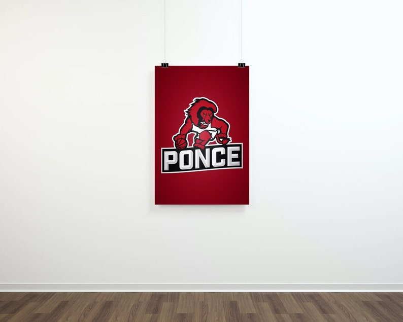 Leones De Ponce Logo Reimagined Poster - Etsy