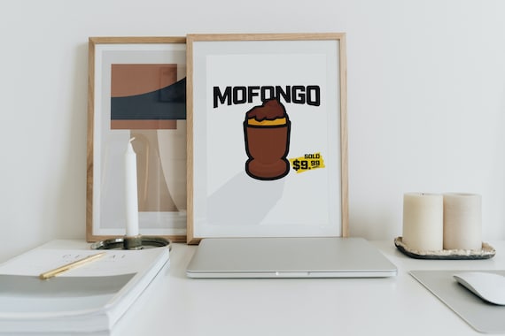 Mofongo Art Print Puerto Rico Poster Matte Finish | Etsy