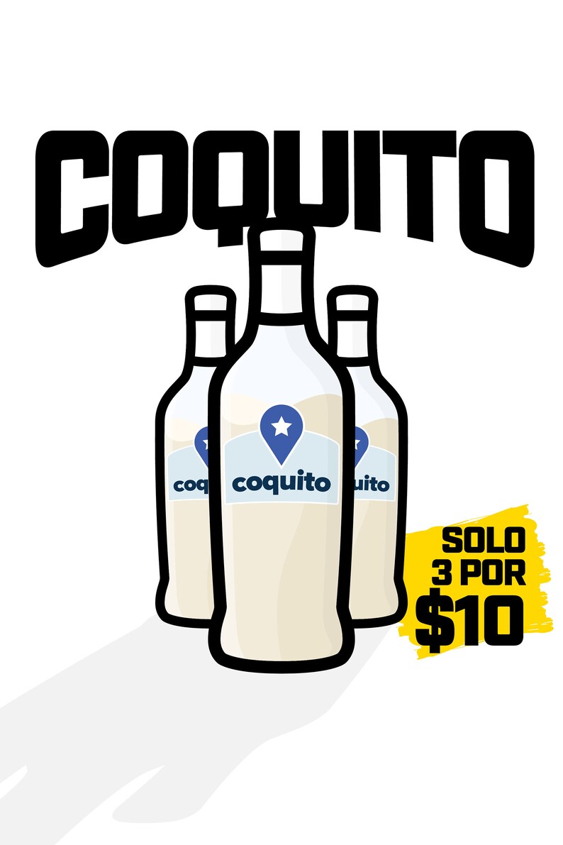 Coquito Wall Art Print - Puerto Rican Egg Nog - Christmas - Poster ...