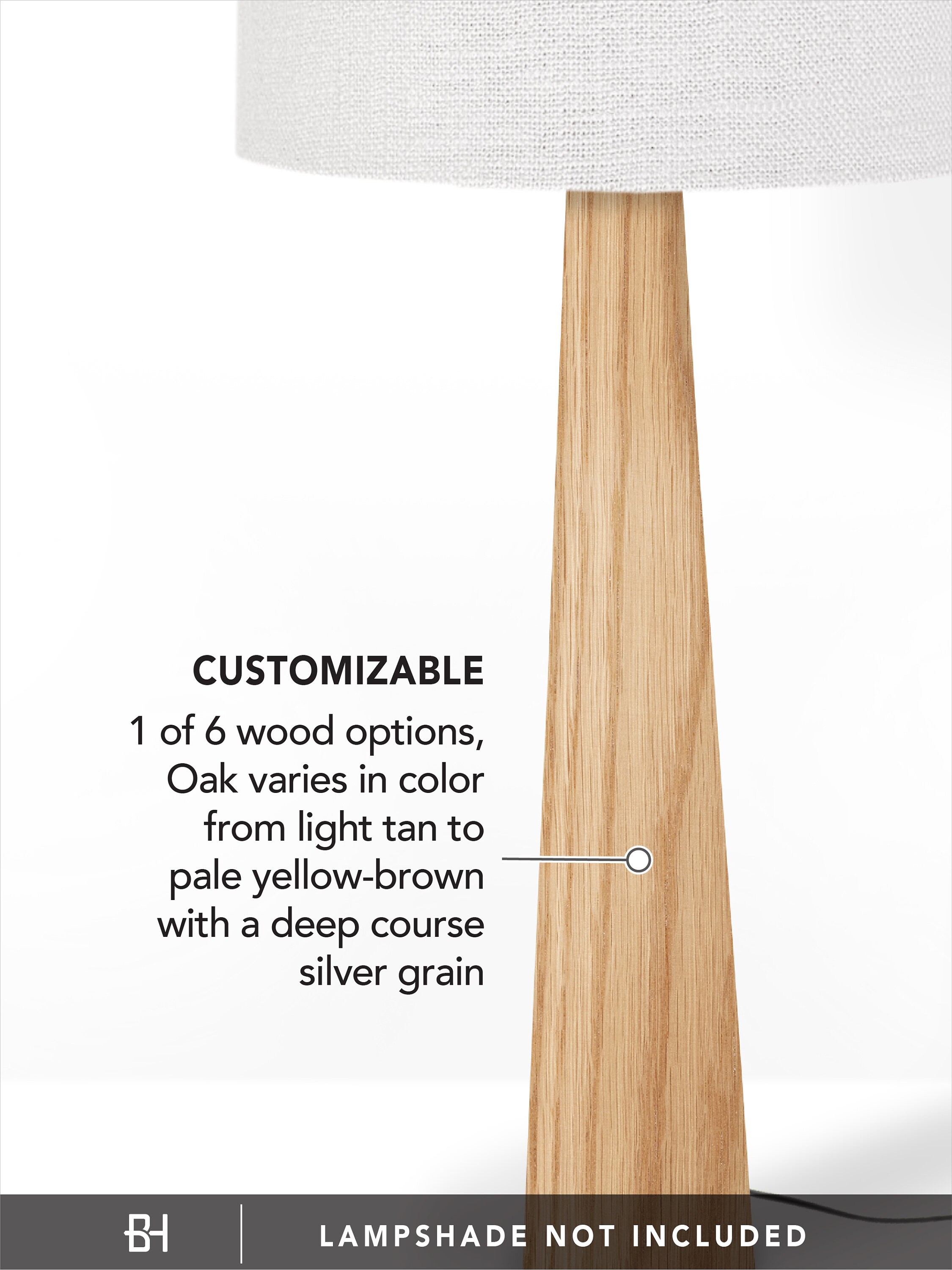 Table Lamp Small Modern Wood Lamp Oak - Etsy