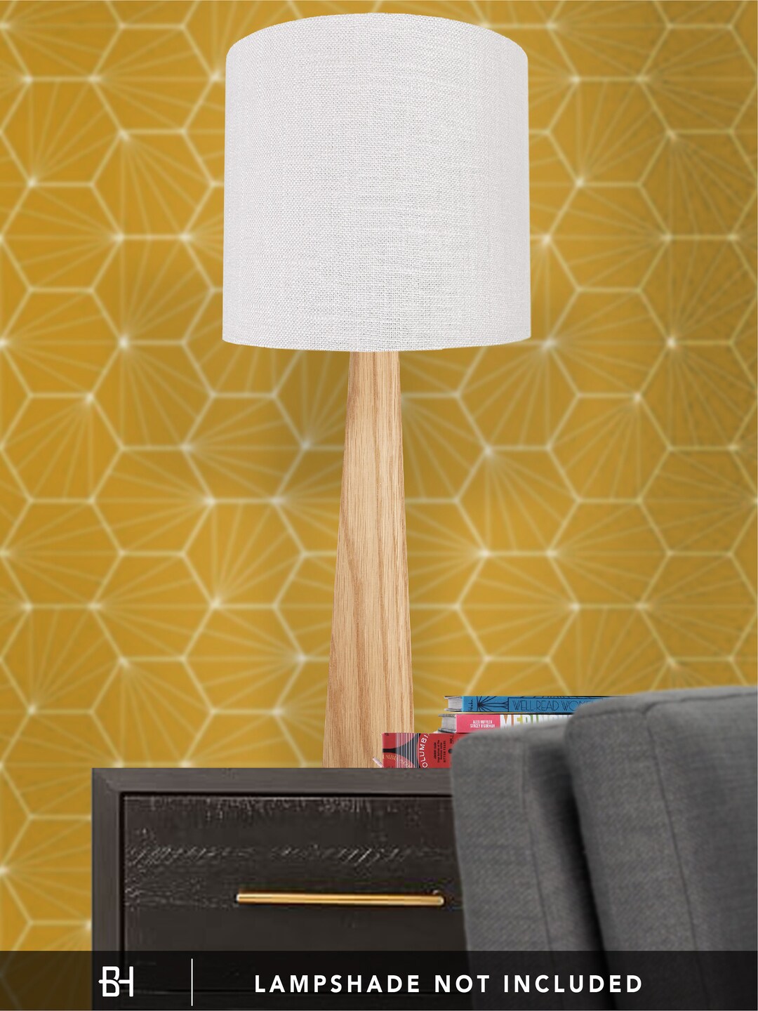 Table Lamp, Small Modern Wood Lamp – Oak - Etsy