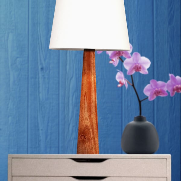 Small Wood Lamp - Etsy