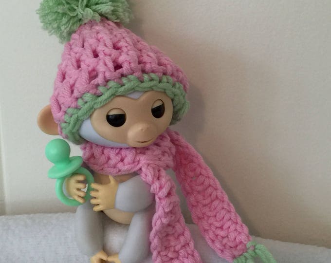 Fingerling Monkey Clothes Accessories Matching Hat and Scarf - Etsy