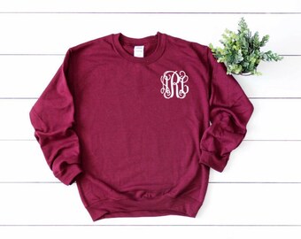 Monogrammed sweater | Etsy