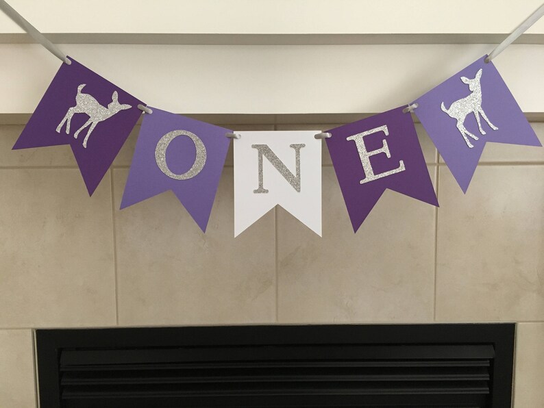 Little Deer One Banner First Birthday Banner 1st Birthday - Etsy