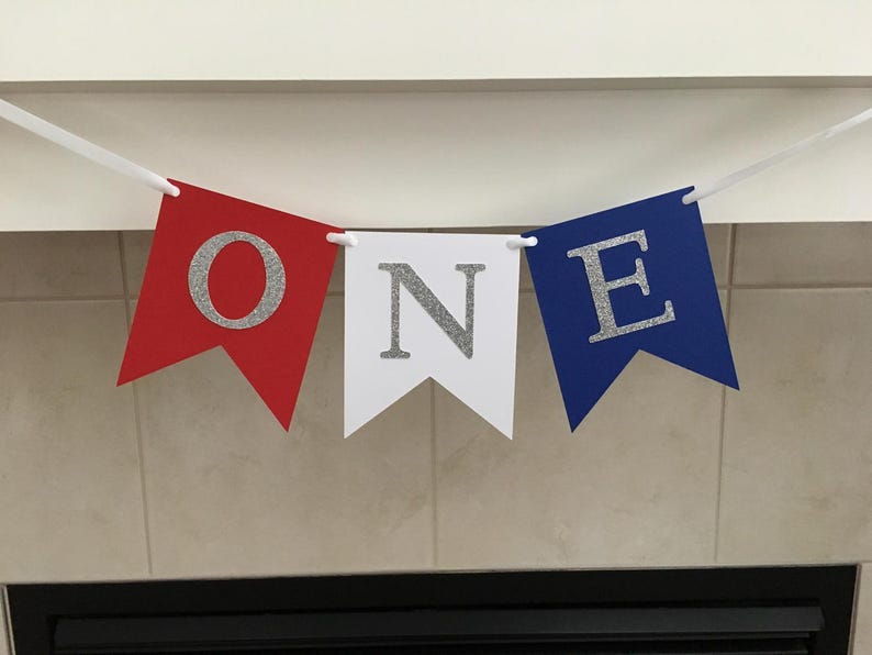 One Birthday Banner First Birthday Banner 1st Birthday - Etsy