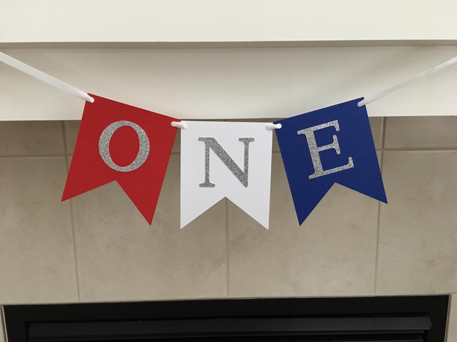 One Birthday Banner First Birthday Banner 1st Birthday | Etsy