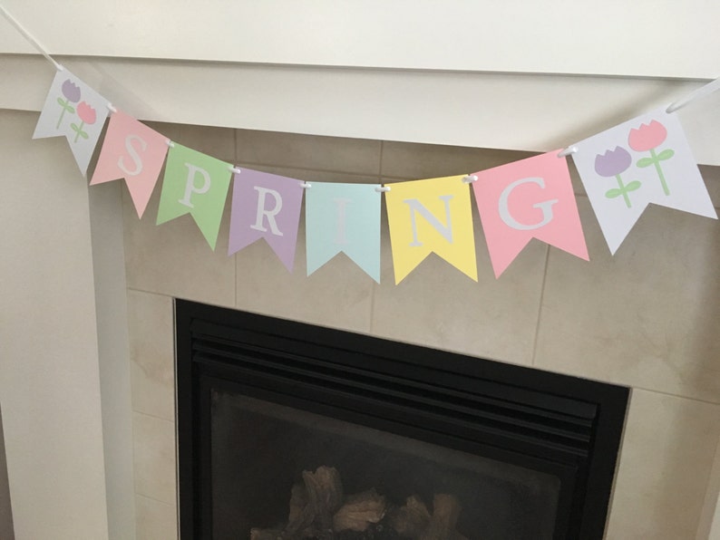 Spring Banner Spring Decor Spring Garland Seasonal | Etsy