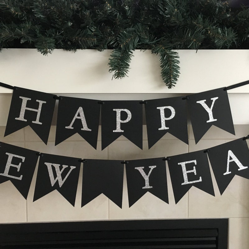 Happy New Year Banner - Etsy