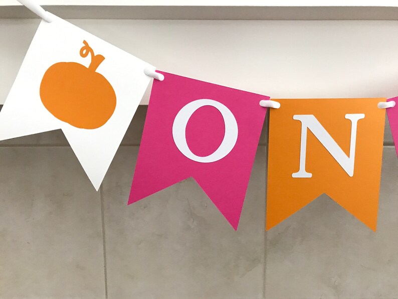Pumpkin One Birthday Banner One Birthday Banner High Chair | Etsy