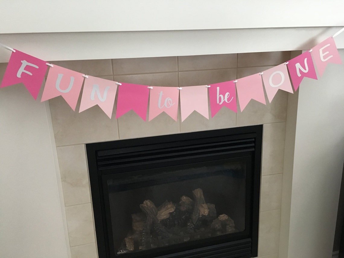 Fun to Be One Banner First Birthday Banner 1st Birthday | Etsy