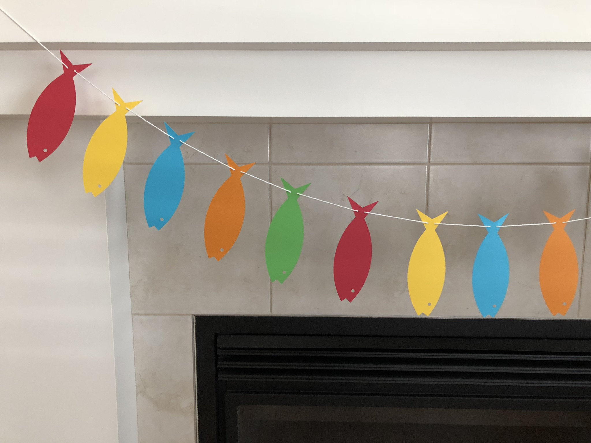 Fish Banner Fish Garland Gone Fishing Birthday Fish - Etsy